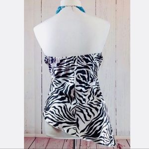 Jessica Simpson | Tops | Jessica Simpson Zebra Halter Necklace Shirt ...